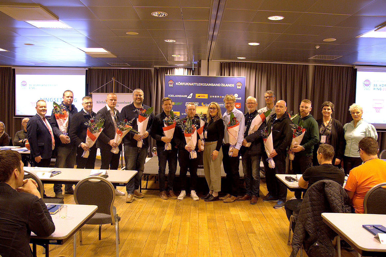 Kristín og Jón Björn sæmd heiðursmerkjum KKÍ | Ungmennafélagið Njarðvík